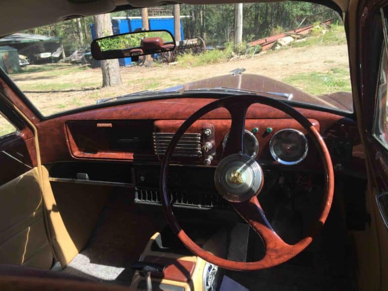 1954 Vauxhall Velox interior - Ipswich First