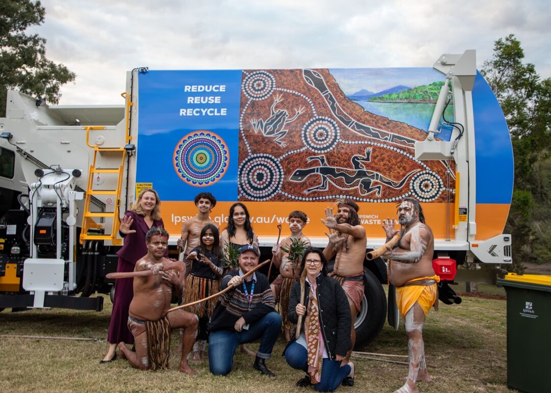 Newly wrapped trucks help promote reconciliation - Ipswich First